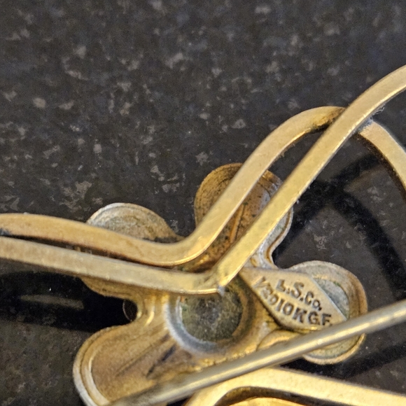 Louis Stern | Jewelry | Vintage K G Louis Stern Co Flower Brooch | Poshmark